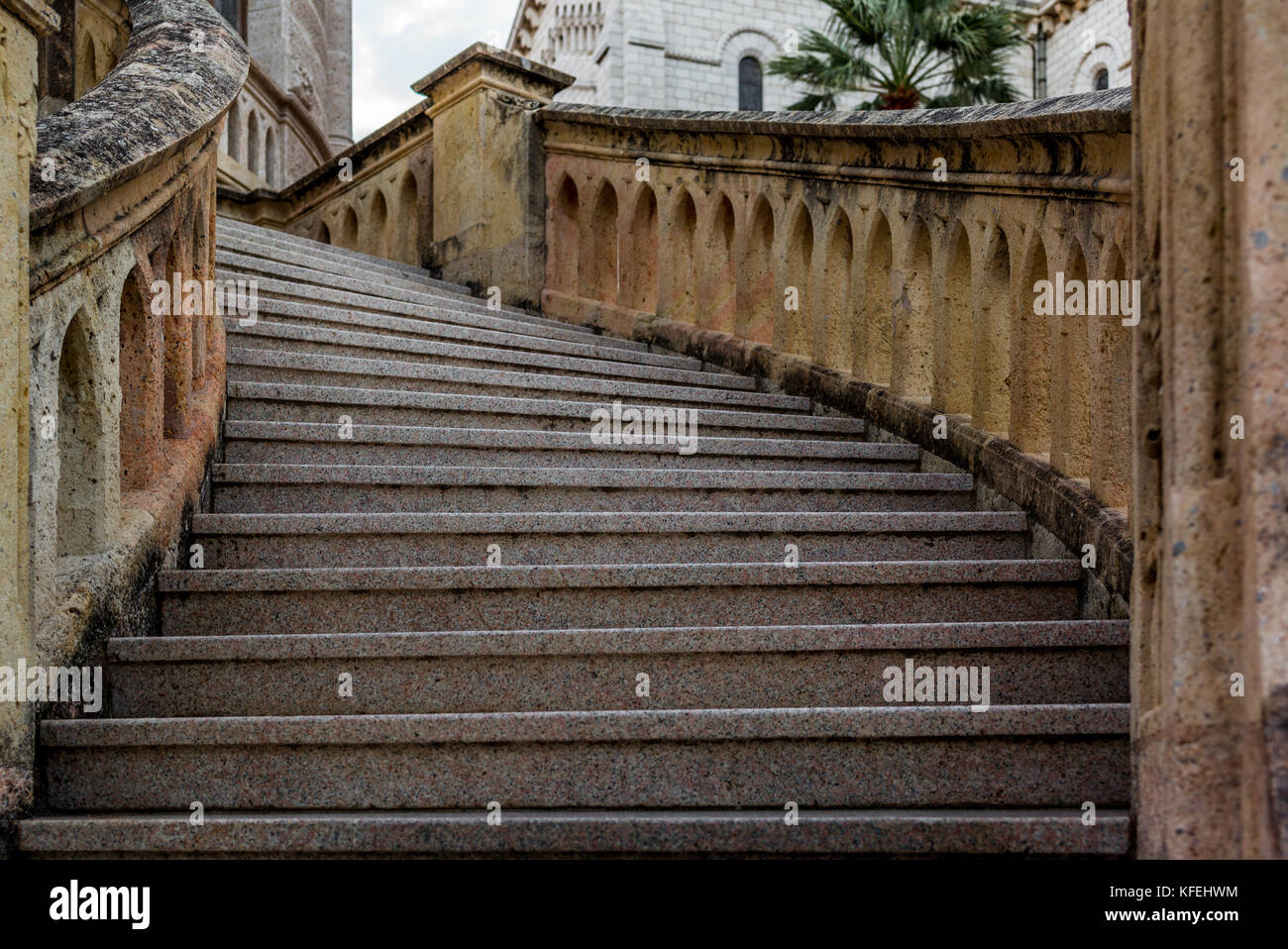An antique stone staircase in Monaco Stock Photo - Alamy
