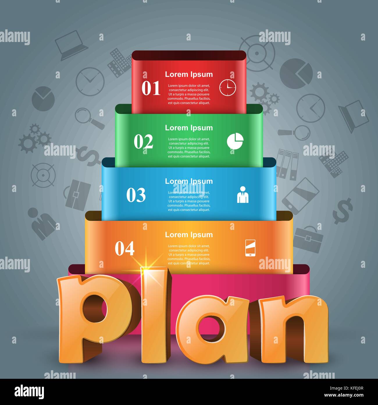 Plan 3d business infographics Stock Vector Image & Art - Alamy