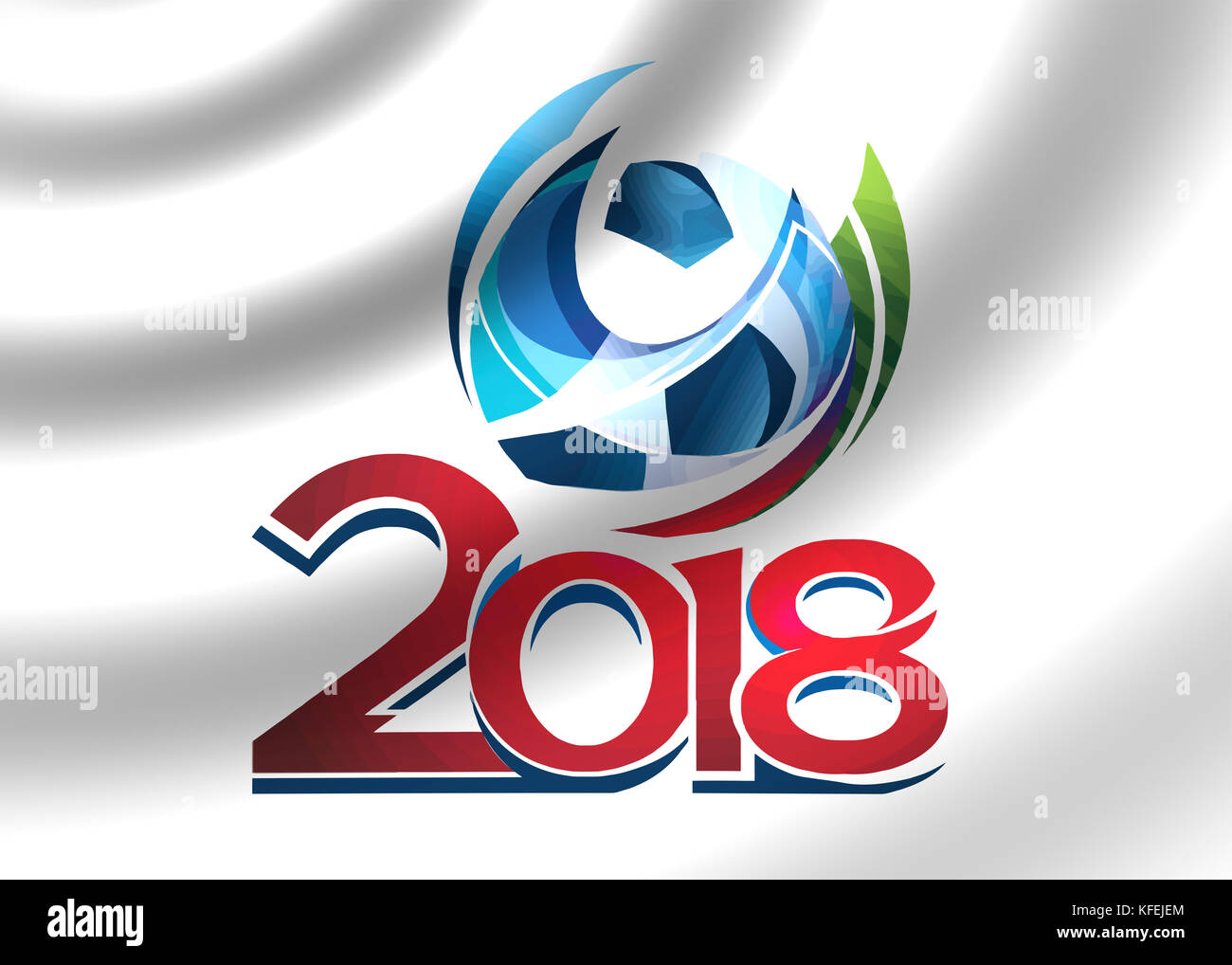 Russia 2018 Fifa World Cup logo Stock Photo - Alamy