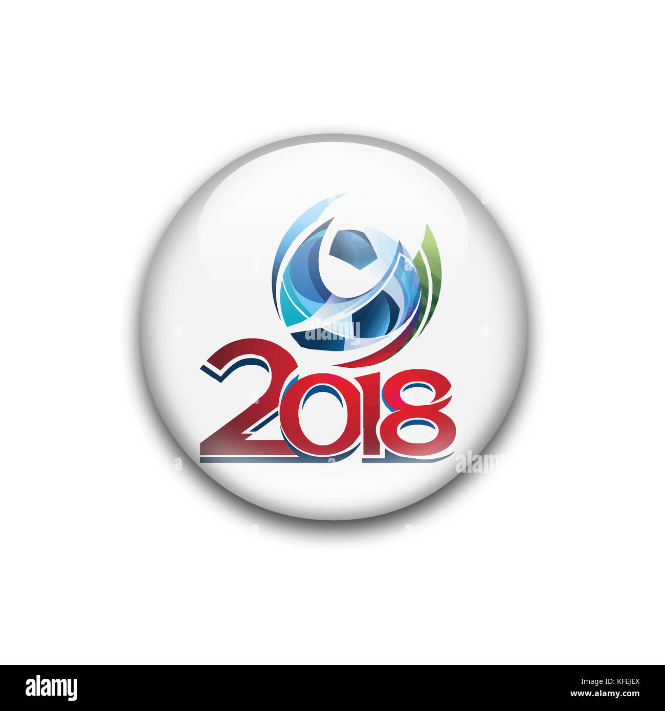 Russia 2018 Fifa World Cup logo Stock Photo - Alamy