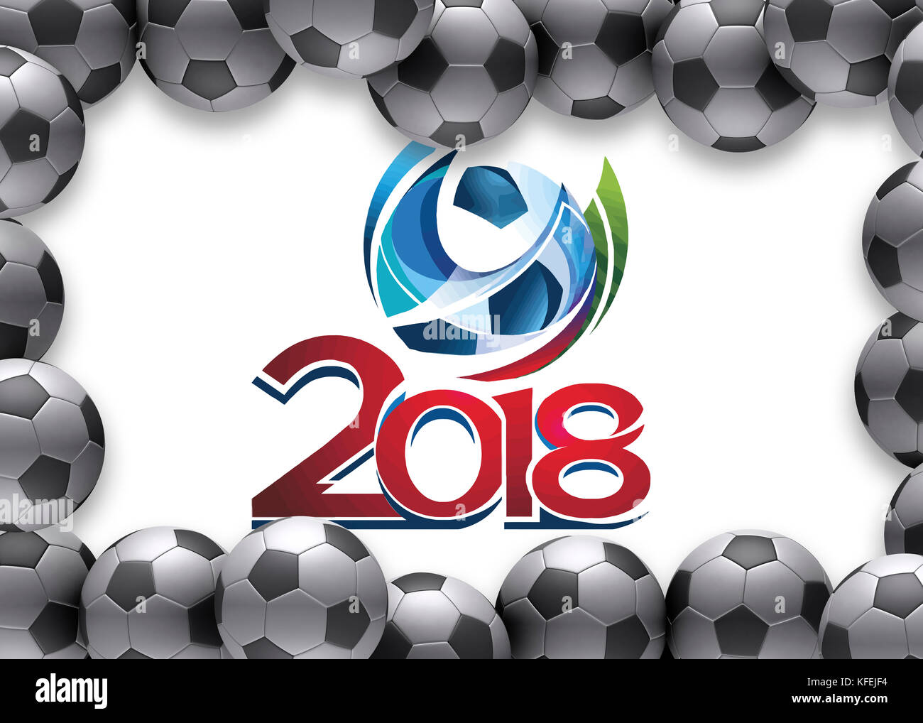 Russia 2018 Fifa World Cup logo Stock Photo - Alamy
