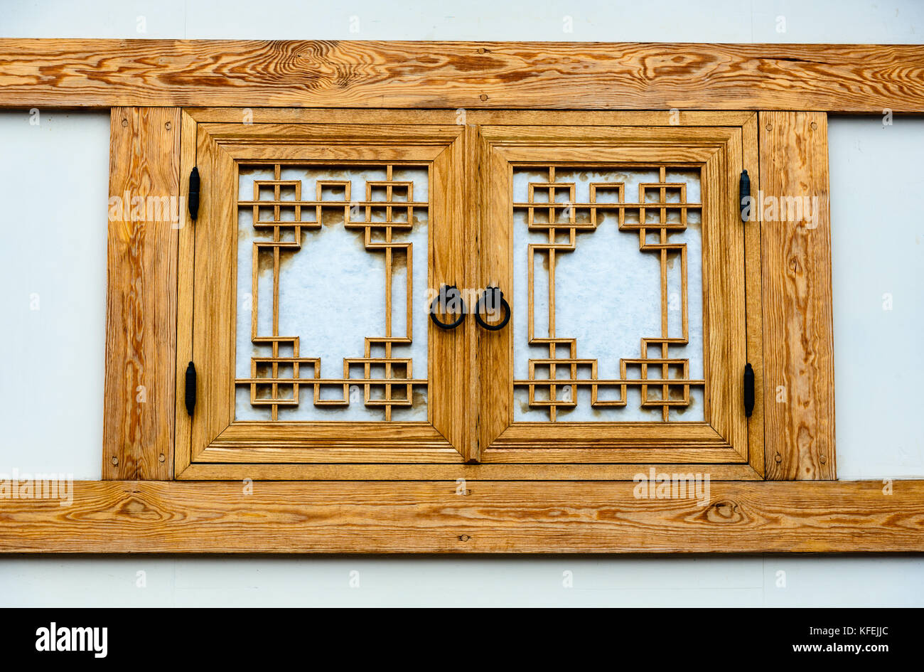 Close up of a window in Bukchon village in Seoul Stock Photo - Alamy