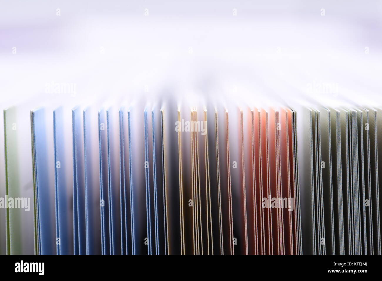 Edges of colorful pages of open book closeup Stock Photo - Alamy