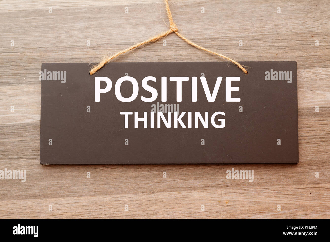 Word POSITIVE THINKING written on chalkboard Stock Photo - Alamy