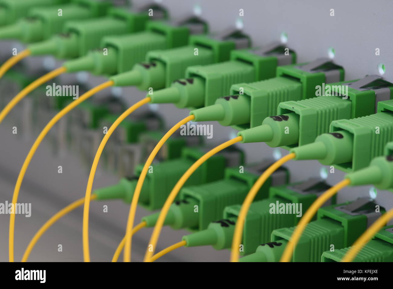 Optical distribution panels with fiber cables at passive optical ...