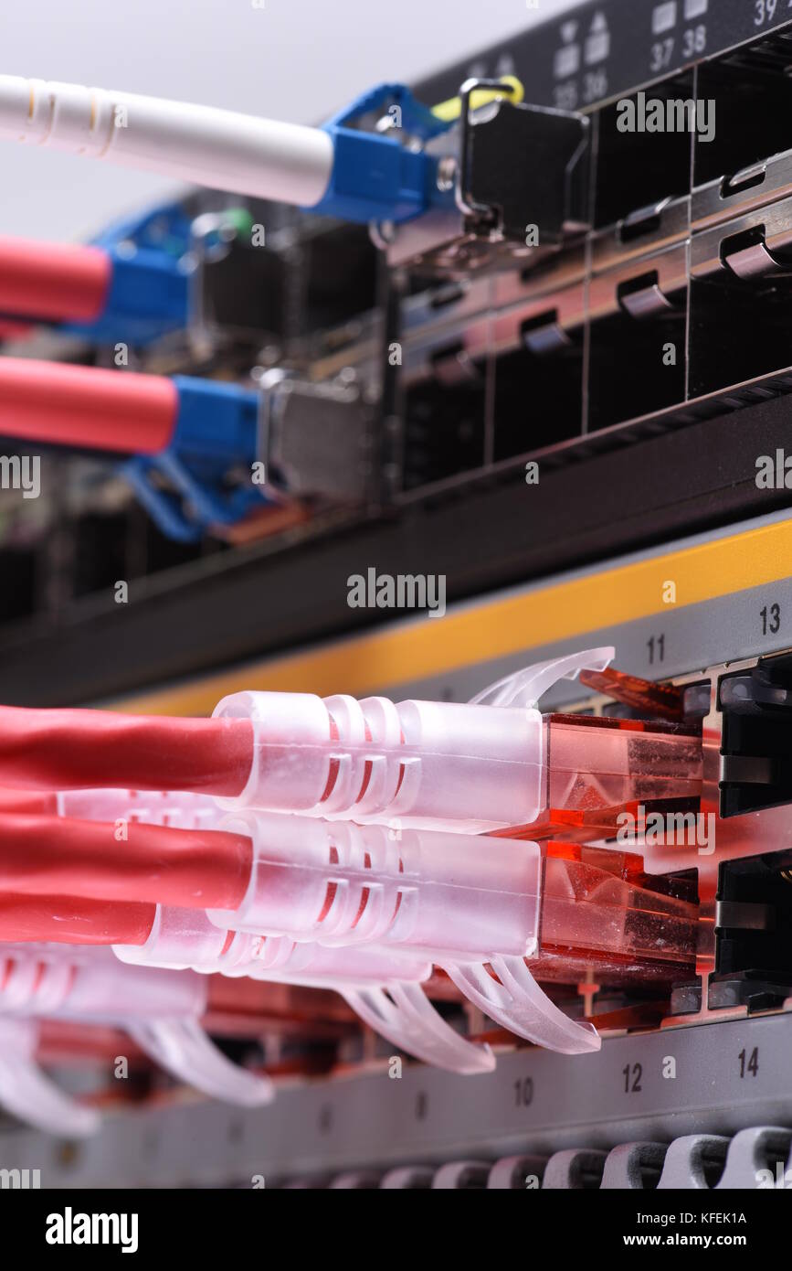 Network cables in internet data center Stock Photo - Alamy