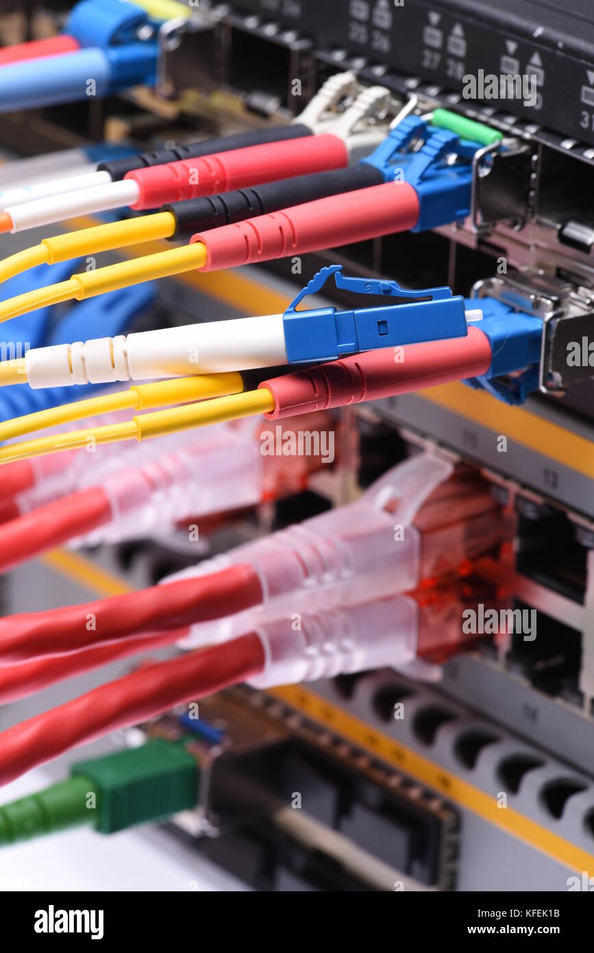 Network cables in internet data center Stock Photo - Alamy