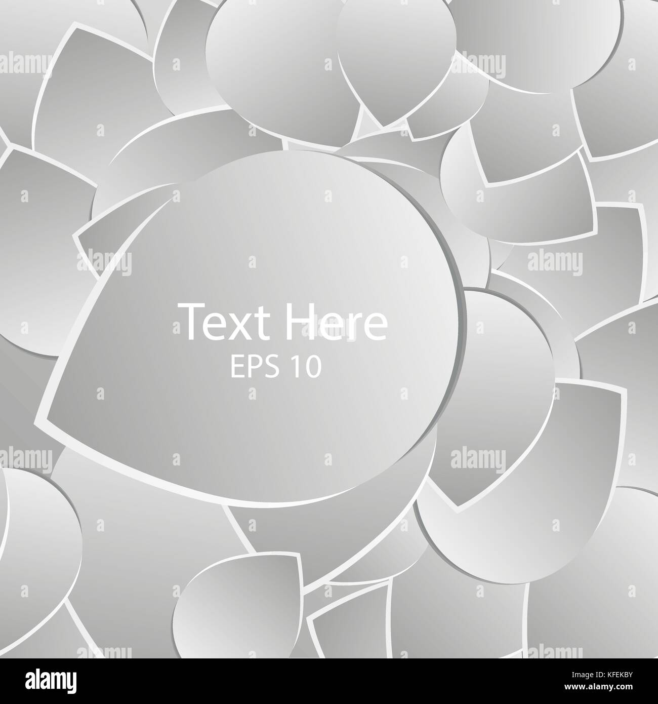 Abstract background with drop shadows. Paper petal Vector illustration ...