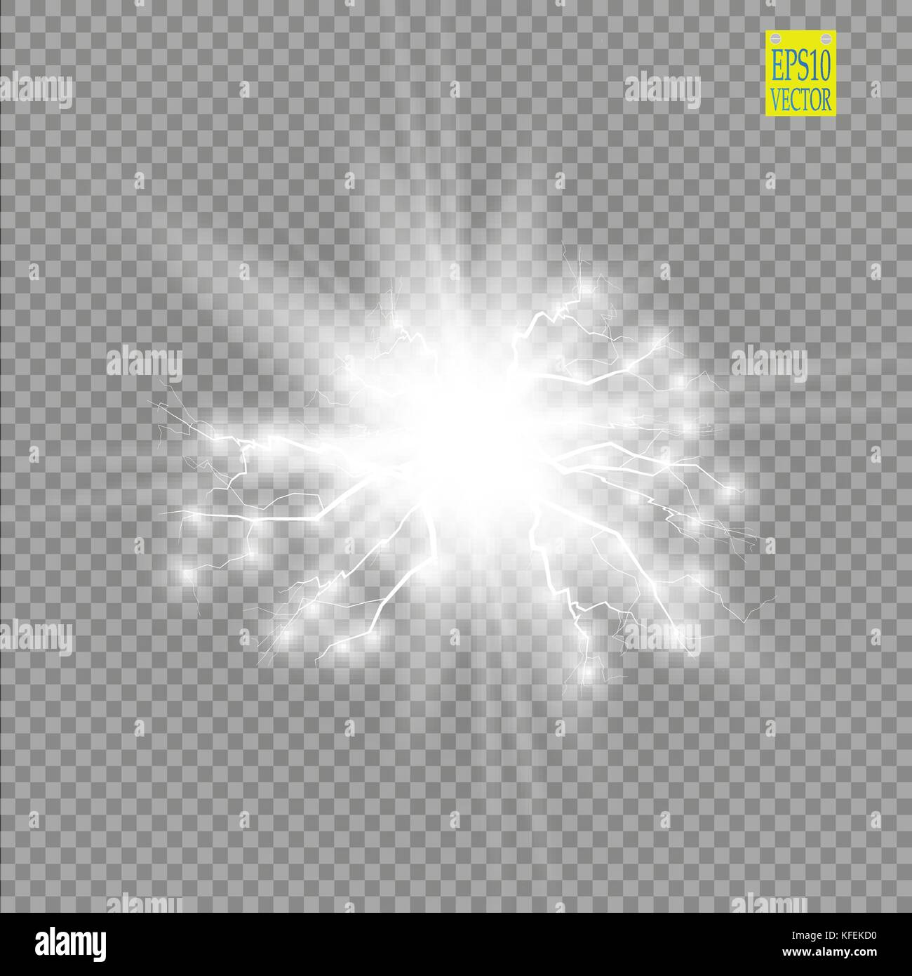 Glow light effect. Starburst with sparkles on transparent background ...
