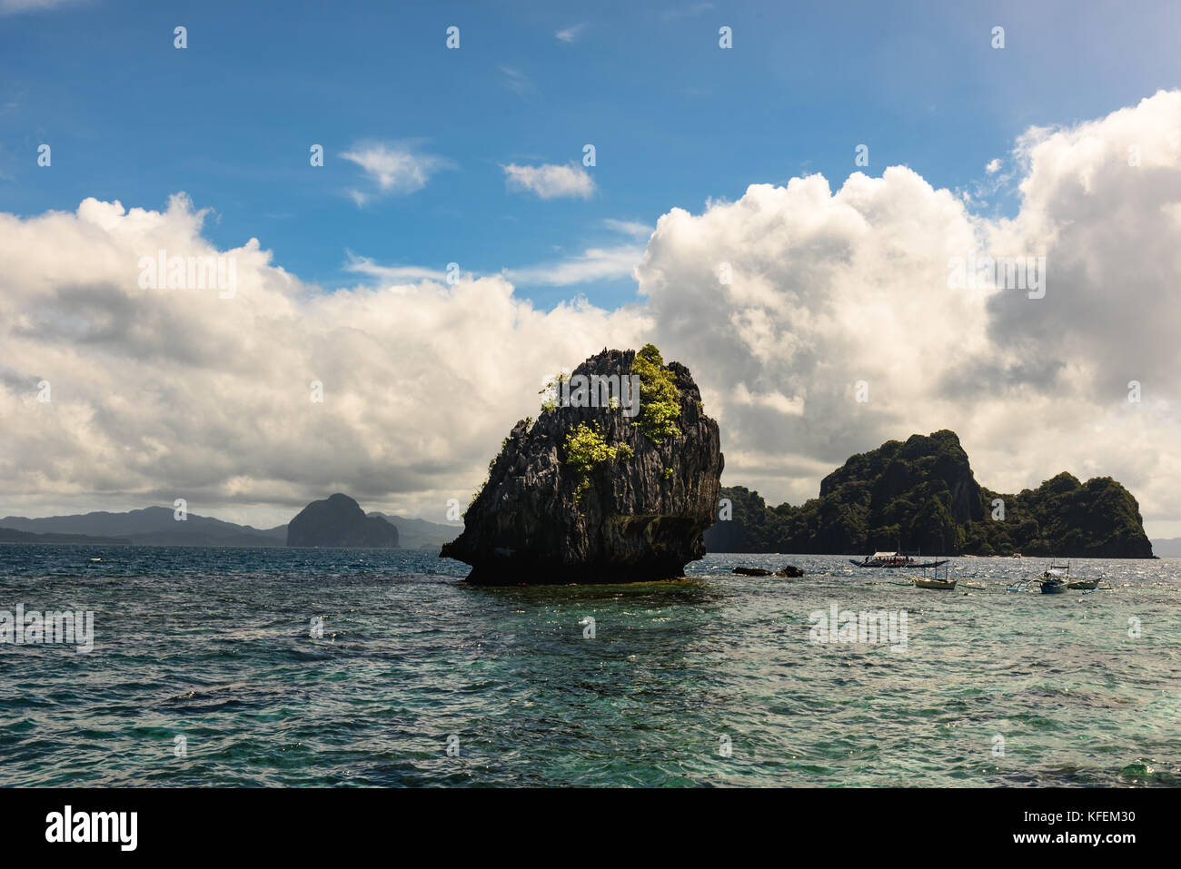 Landscape from Simizu island near El Nido, Palawan Stock Photo - Alamy