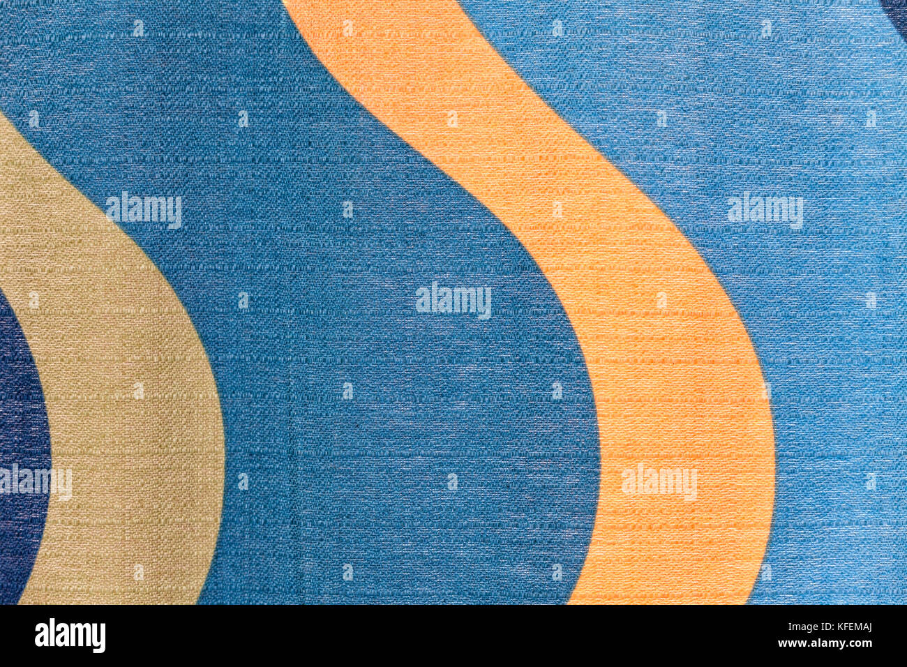 Blue fabric texture with shapes in yellow Stock Photo - Alamy