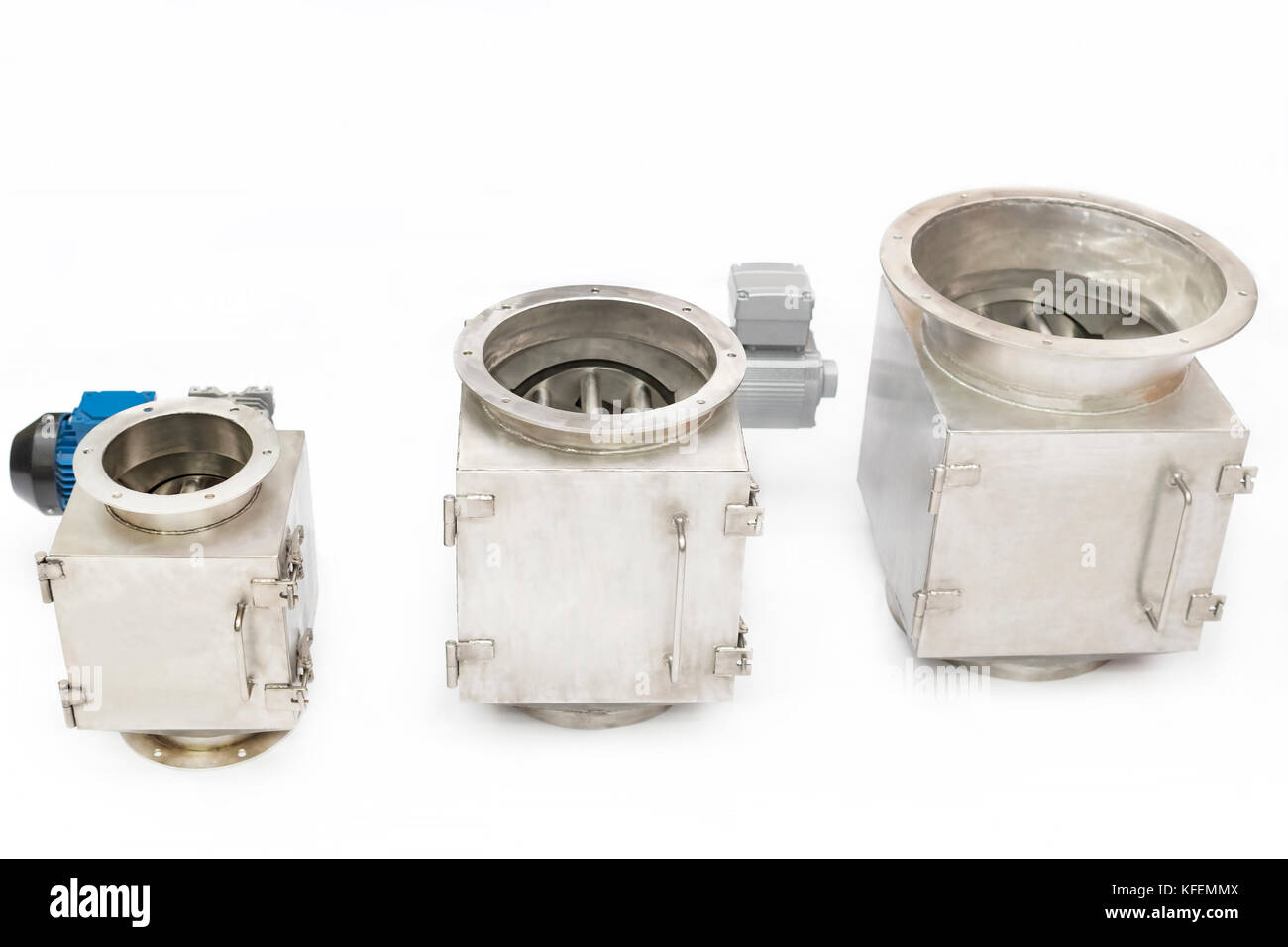 Electromagnetic separator for cleaning from metal particles Stock Photo ...