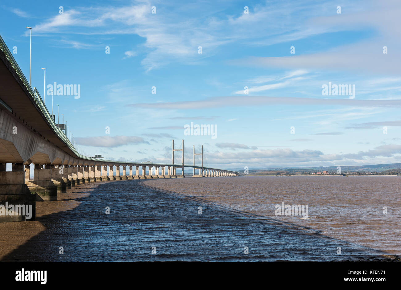 The New Severn Bridge Seen From Severn Beach Stock Photo - Alamy