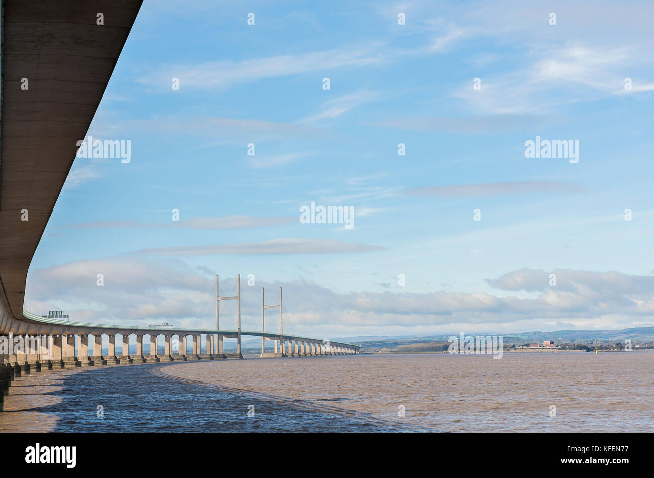 The New Severn Bridge Seen From Severn Beach Stock Photo - Alamy