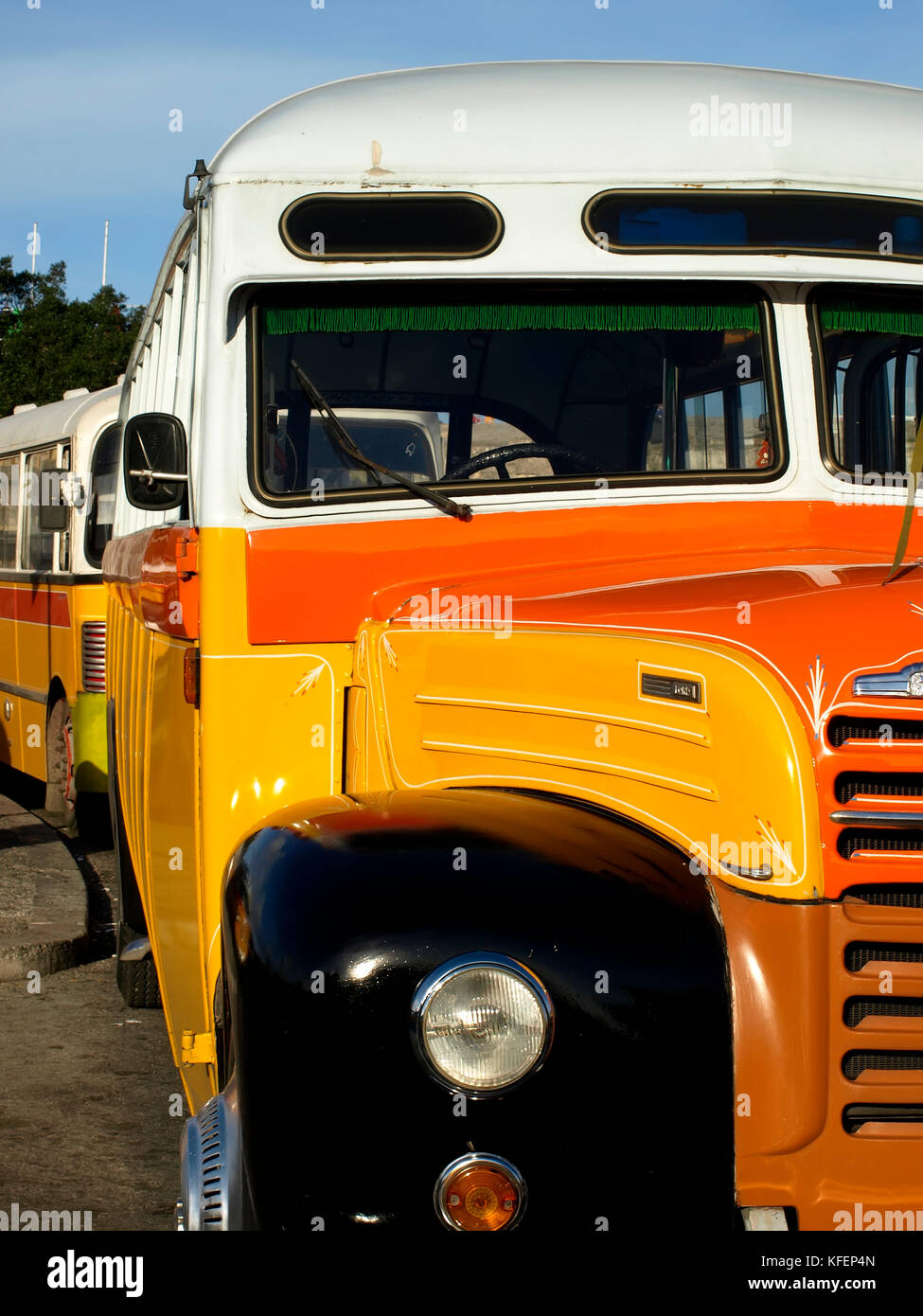 The legendary and iconic Malta public buses Stock Photo - Alamy