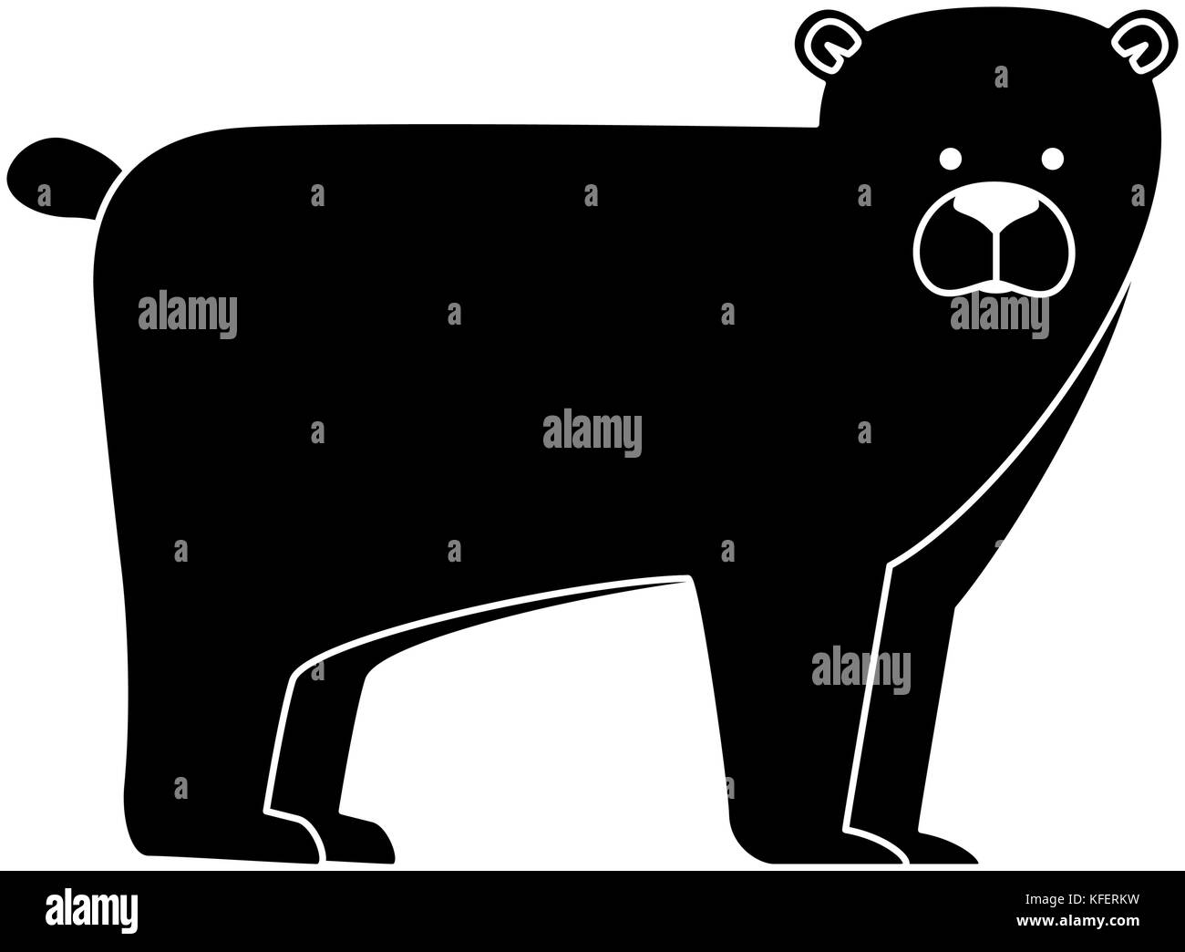 wild grizzly bear icon vector illustration design Stock Vector Image ...