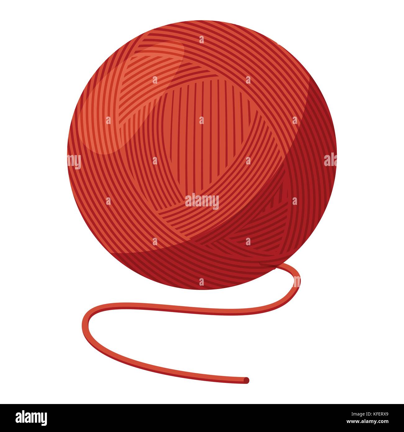 Ball of yarn icon, cartoon style Stock Vector Image & Art - Alamy