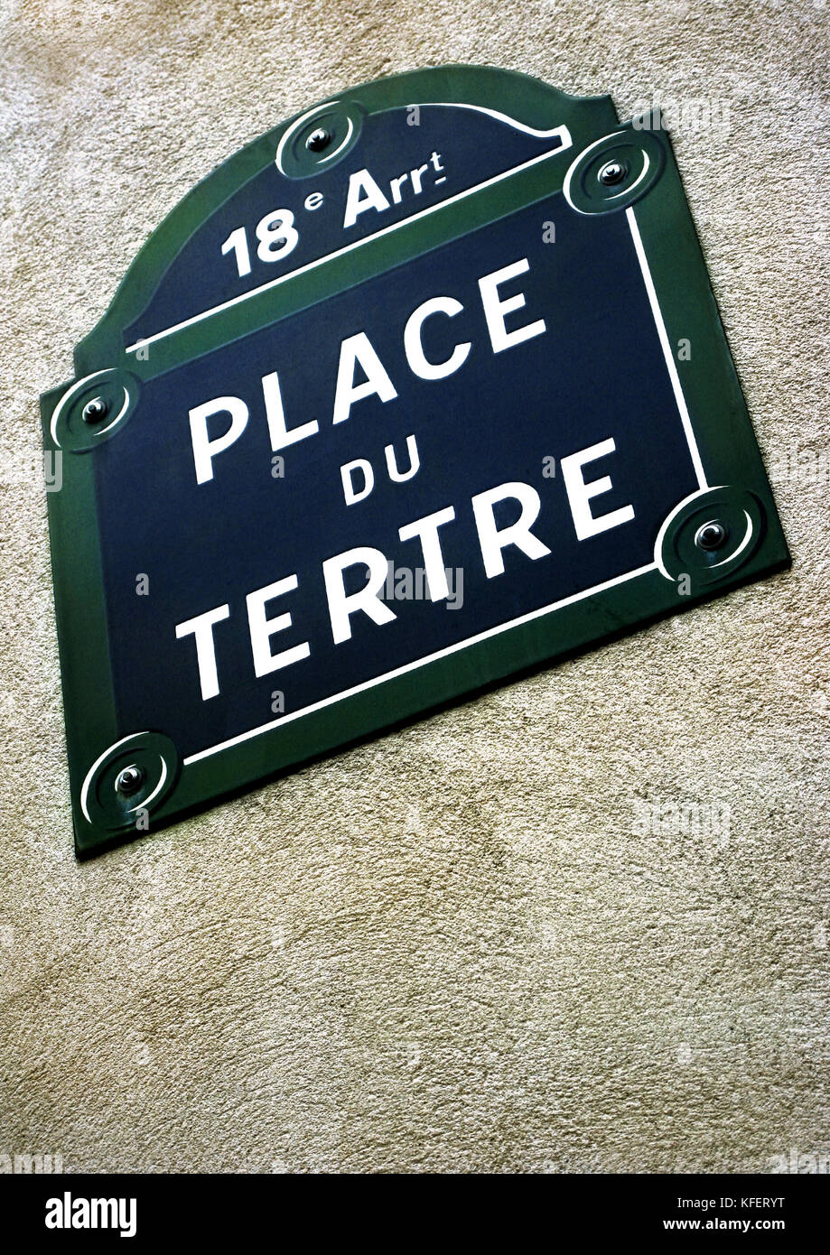 Sign of a famous place in Paris Stock Photo - Alamy