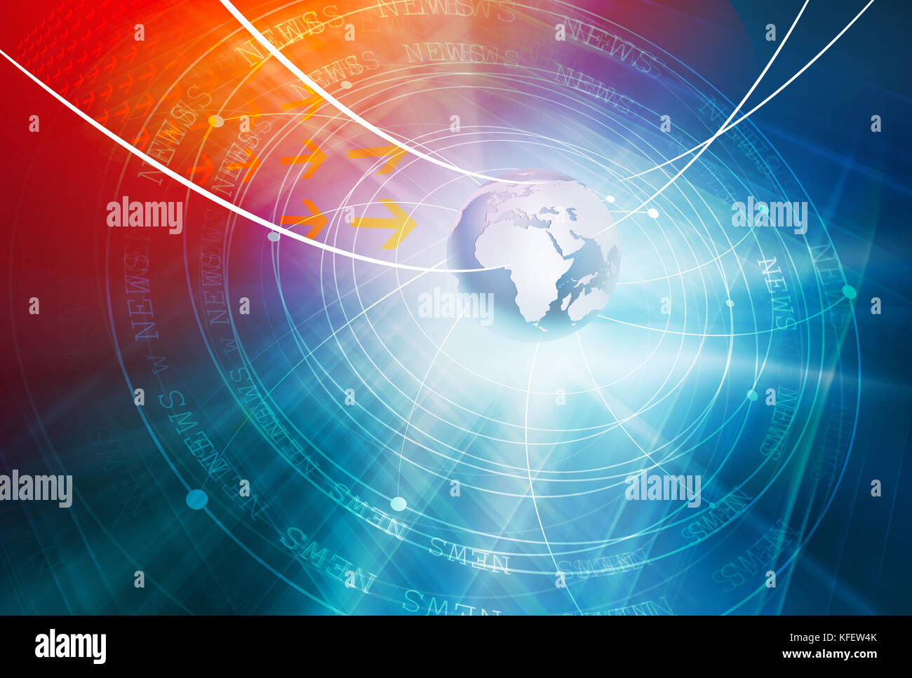 Whole world map connections hi-res stock photography and images - Alamy