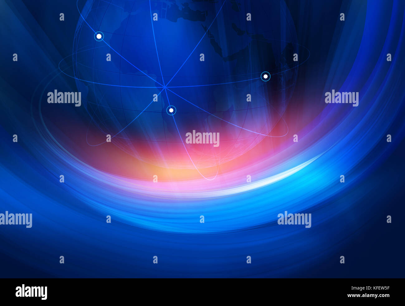 Global Connection Background Through the Whole World Stock Photo - Alamy