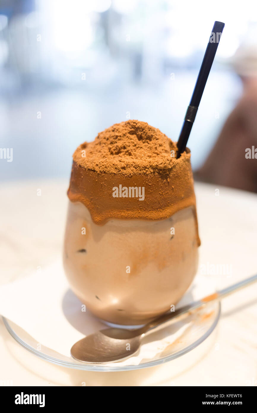 Iced chocolate coffee malt hi-res stock photography and images - Alamy