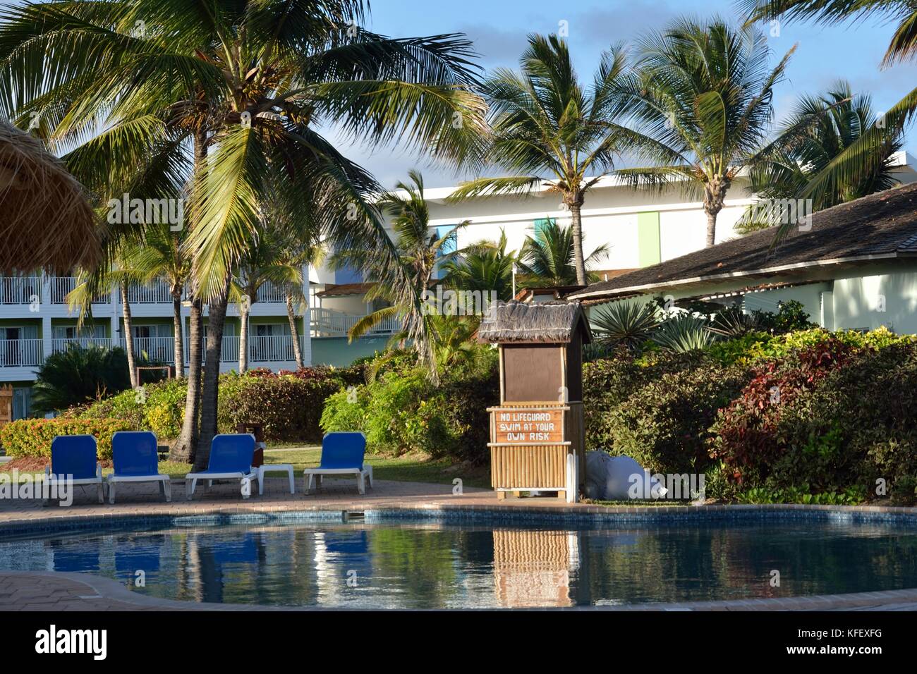 hotel swimming pool and hut Stock Photo - Alamy