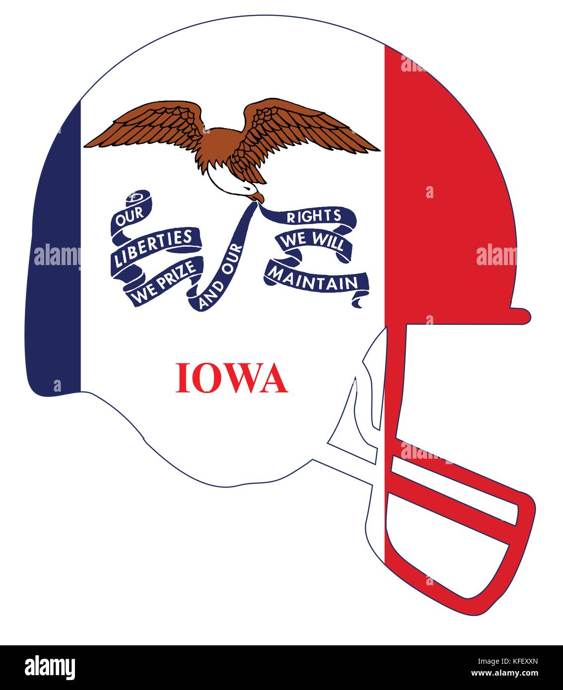 Iowa state football Stock Vector Images - Alamy