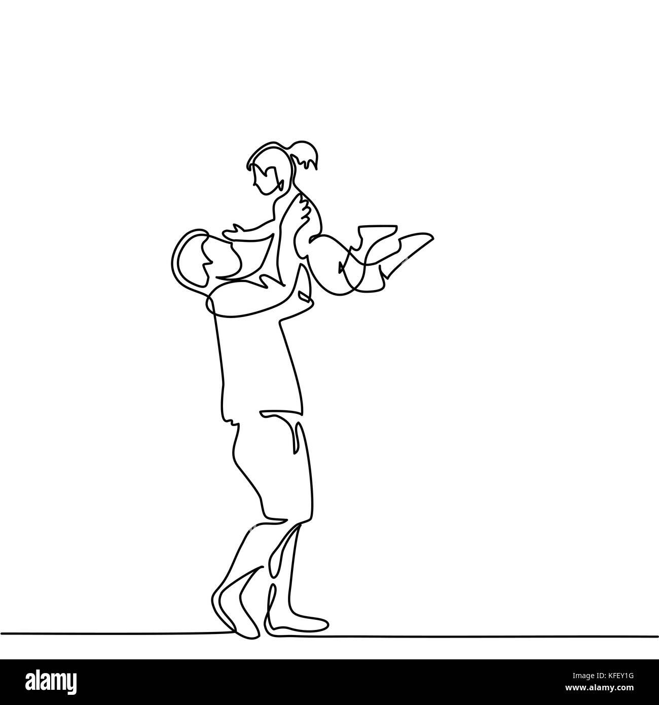 father and daughter drawing How to draw a father and daughter ...