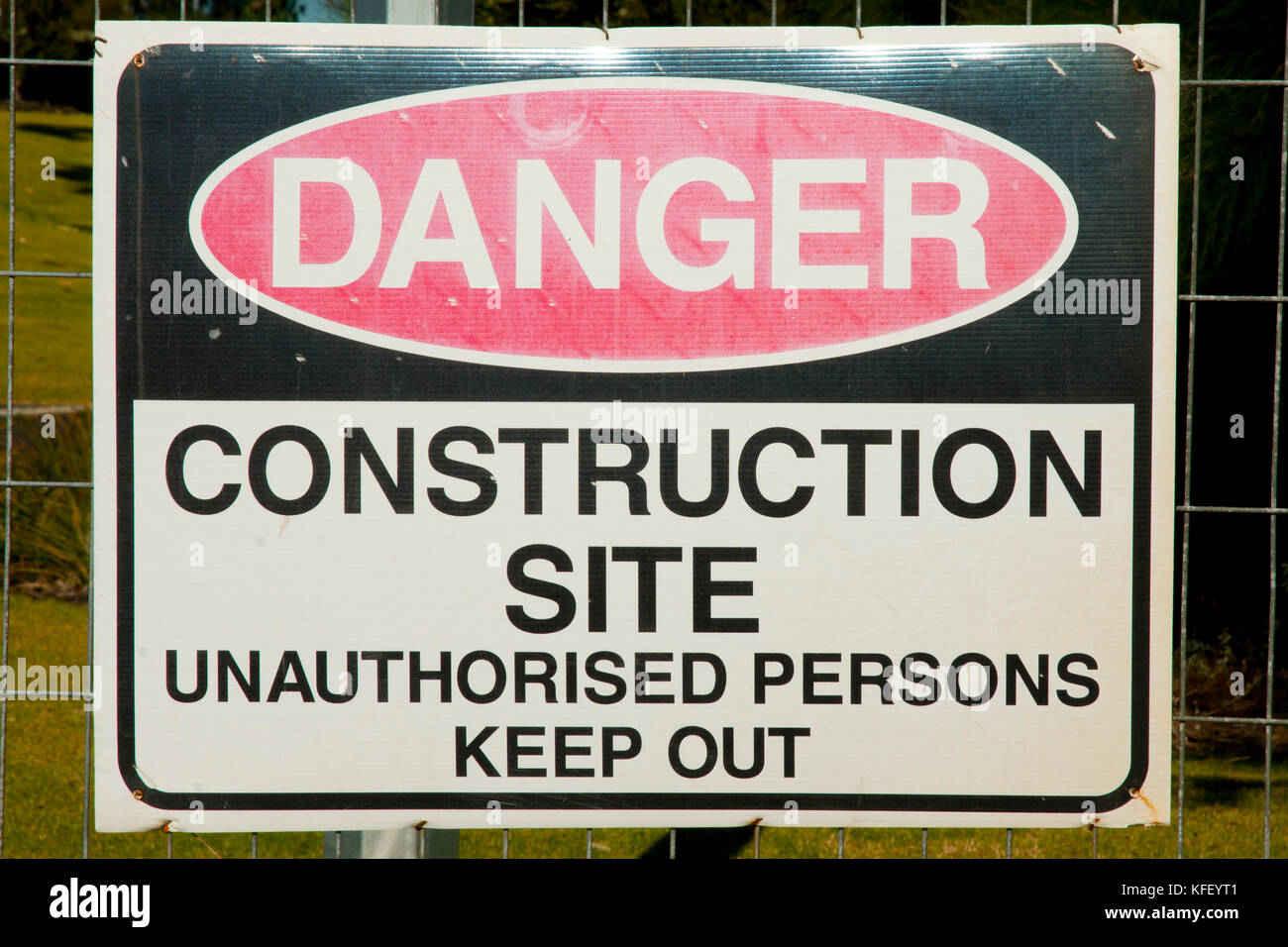 Construction Site Sign Stock Photo - Alamy