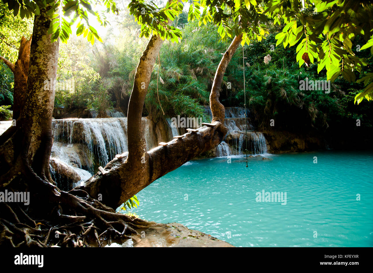 Kuang Si Falls - Laos Stock Photo - Alamy