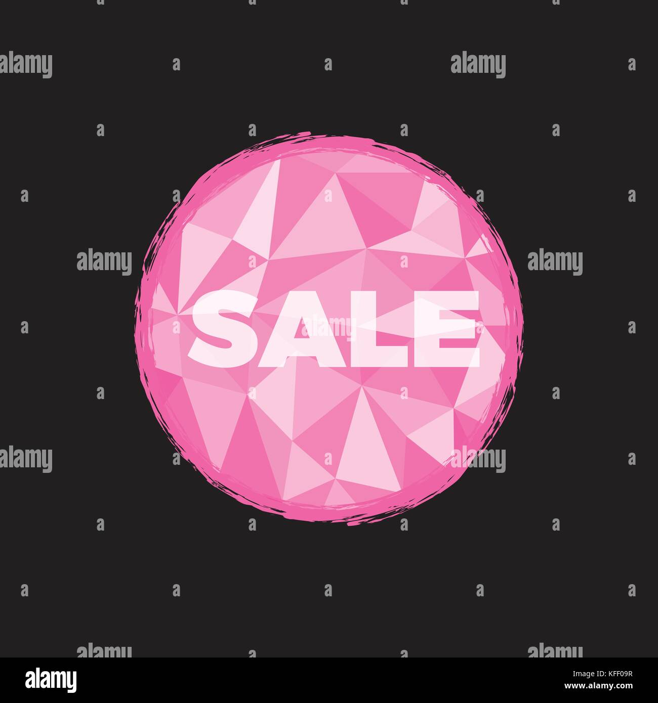 SALE Pink illustration with polygon background Stock Vector Image & Art ...