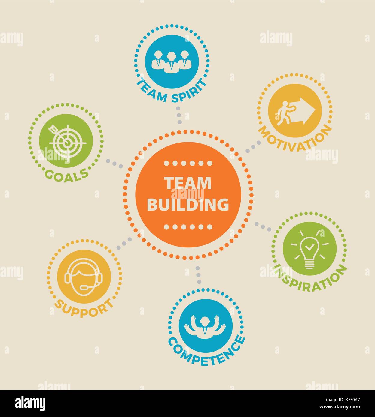 Team building concept vector hi-res stock photography and images - Alamy