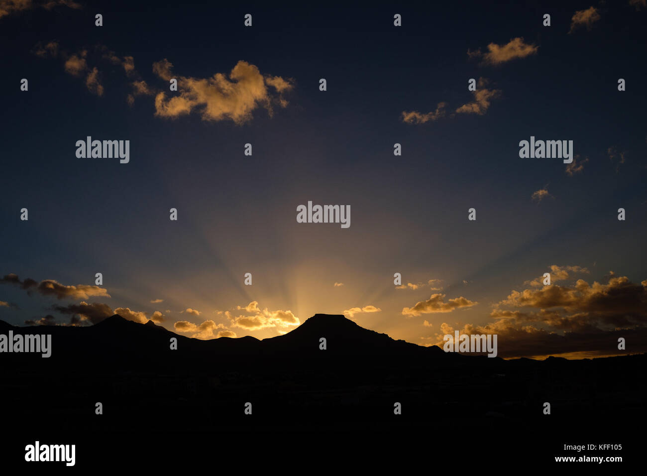 beautiful sunrise over mountain Stock Photo - Alamy