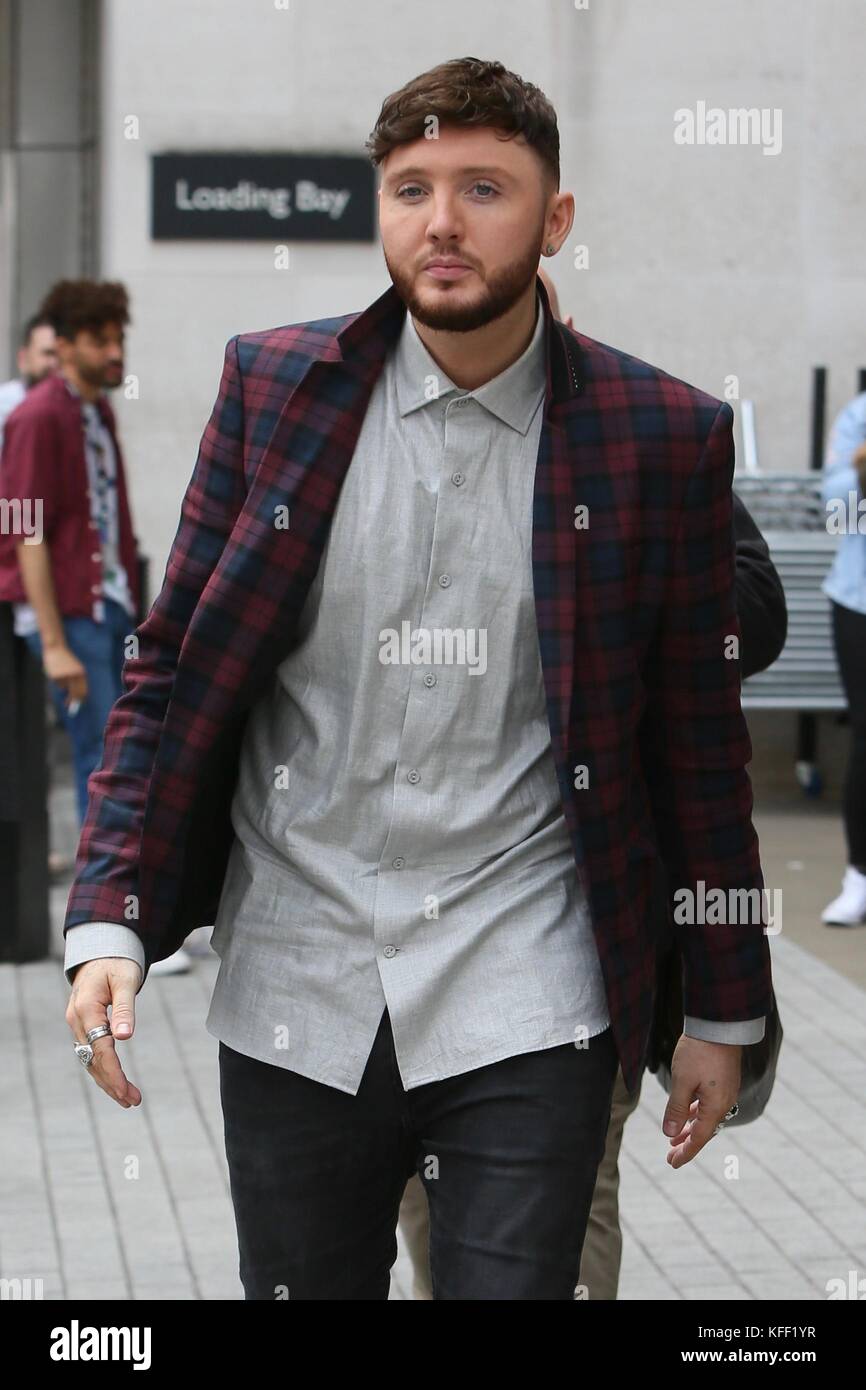 James Arthur seen leaving Radio 1 after performing on the live lounge ...