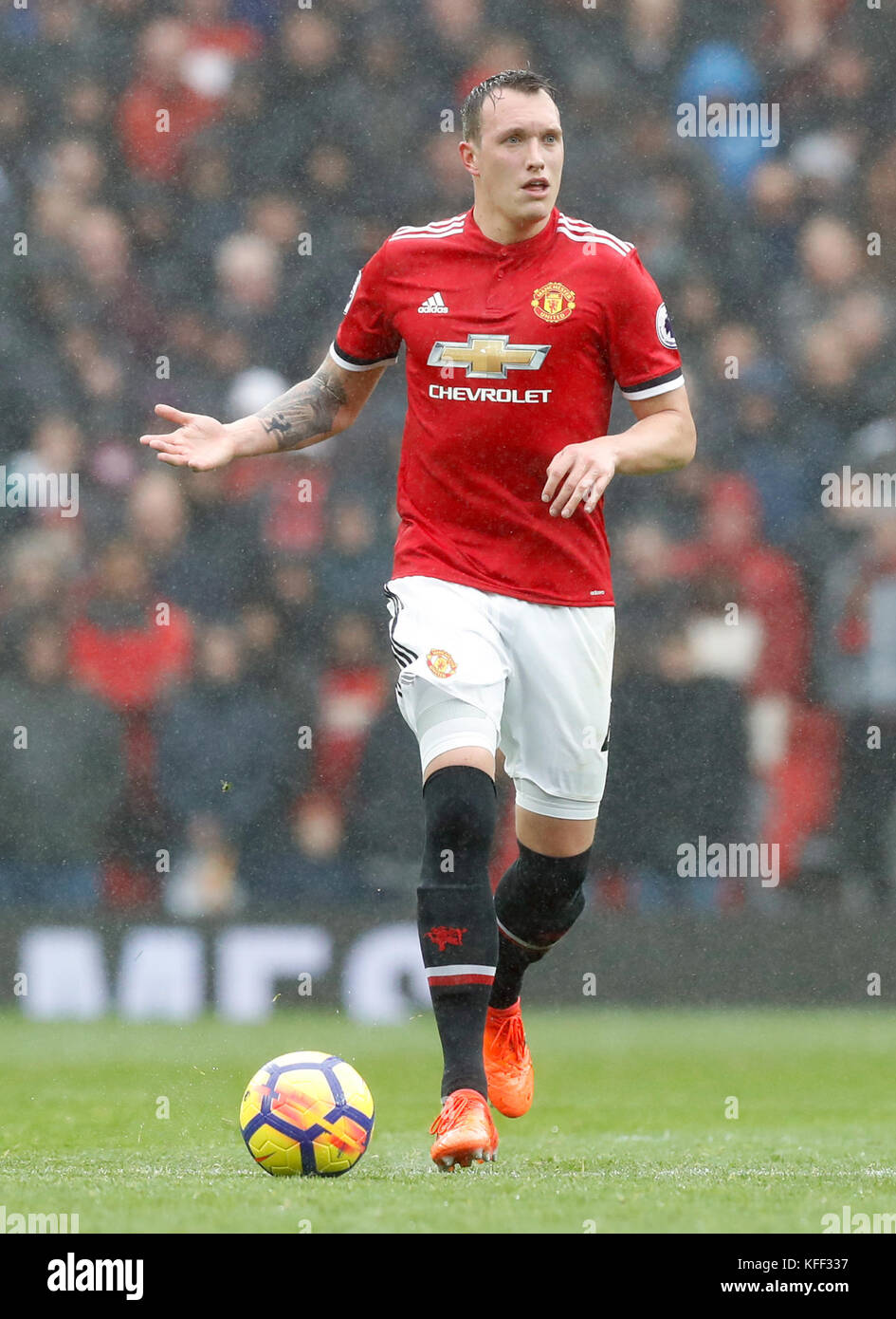 Manchester United's Phil Jones during the Premier League match at Old ...