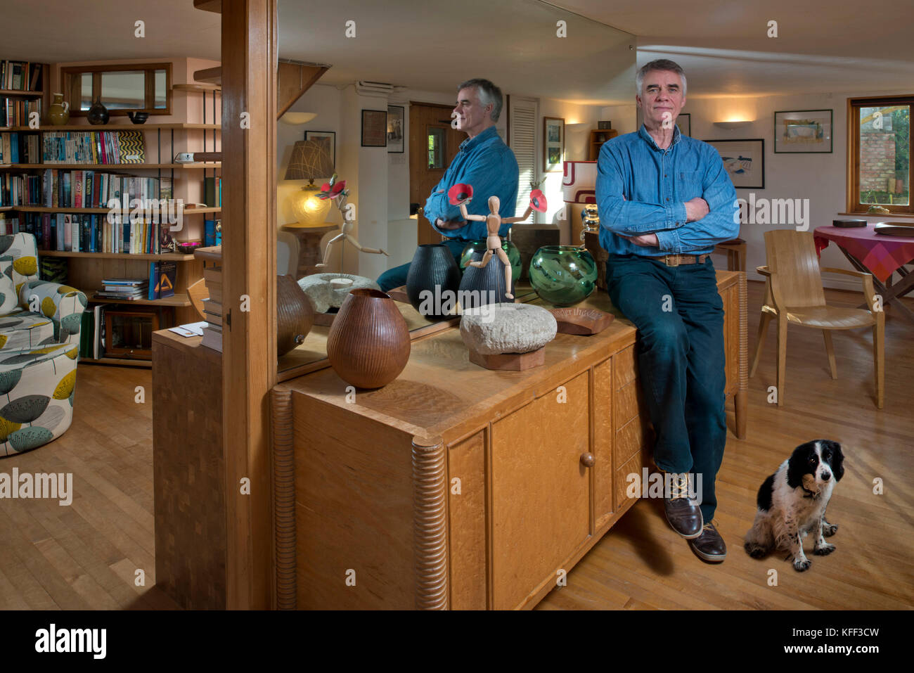 Matthew Burt, furniture designer and maker at his home in Wiltshire ...