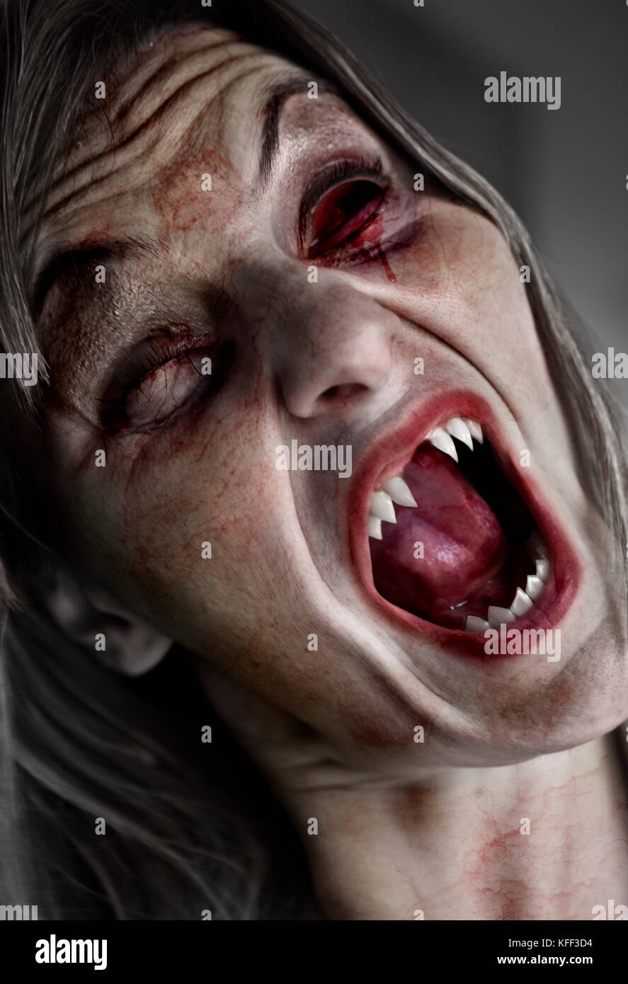 Portrait horrible scary woman hi-res stock photography and images - Alamy