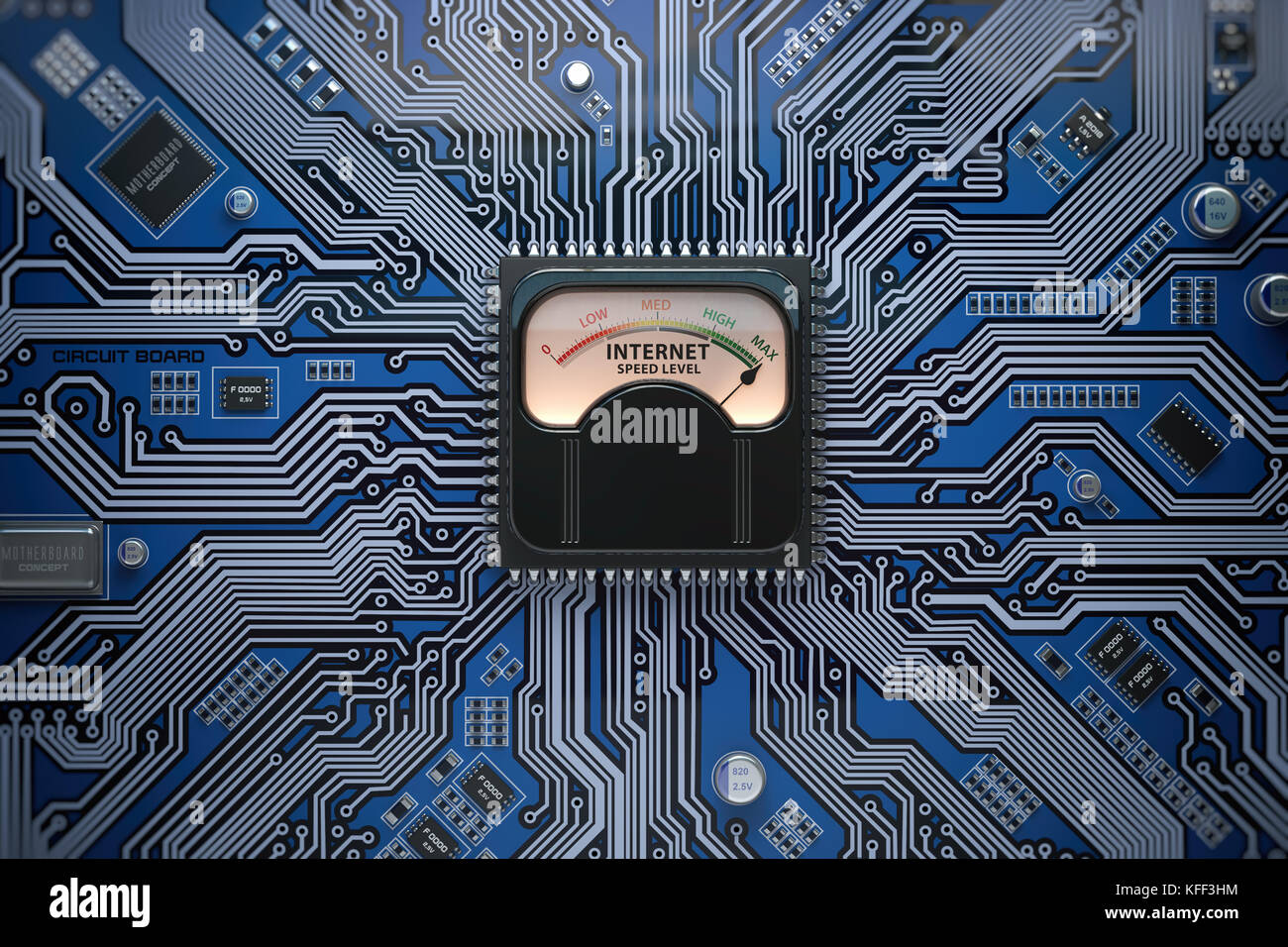 Internet speed level connection concept. Maximum internet speed on ...