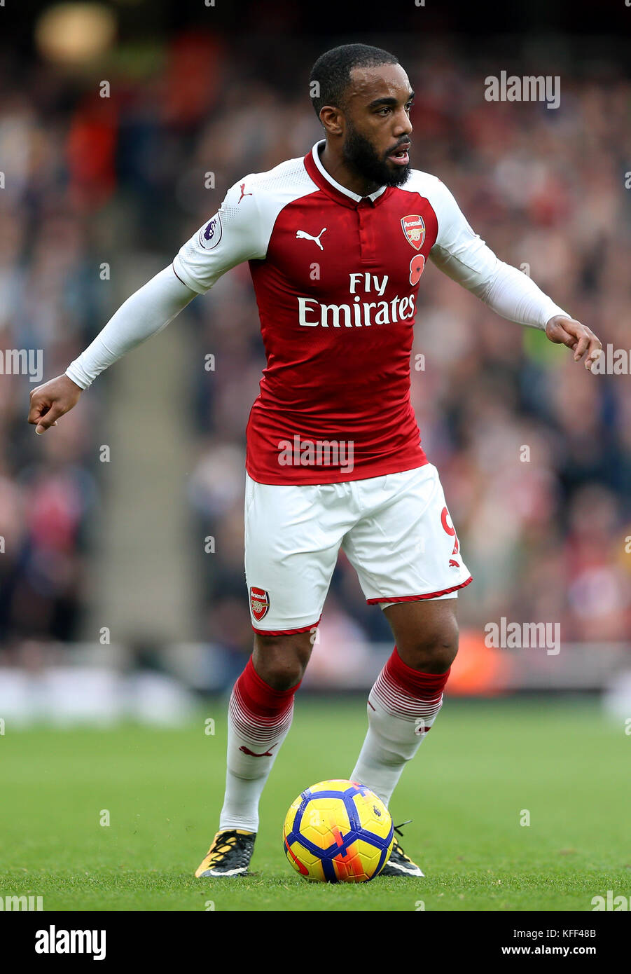 Arsenal's Alexandre Lacazette during the Premier League match at the ...