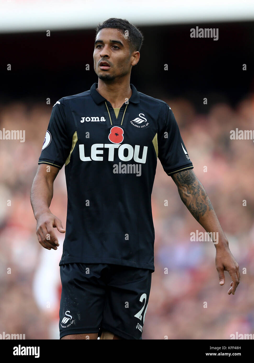 Swansea City's Kyle Naughton during the Premier League match at the ...