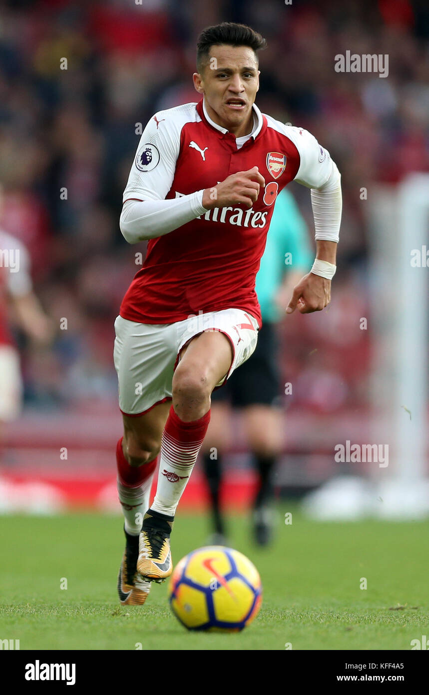Arsenal's Alexis Sanchez during the Premier League match at the ...