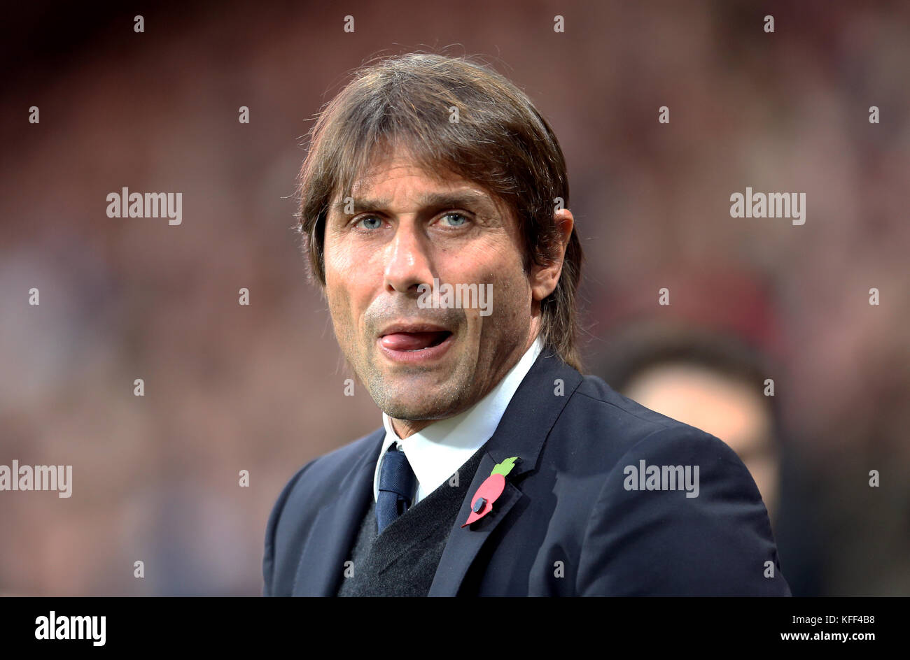 Chelsea manager Antonio Conte during the Premier League match at the ...