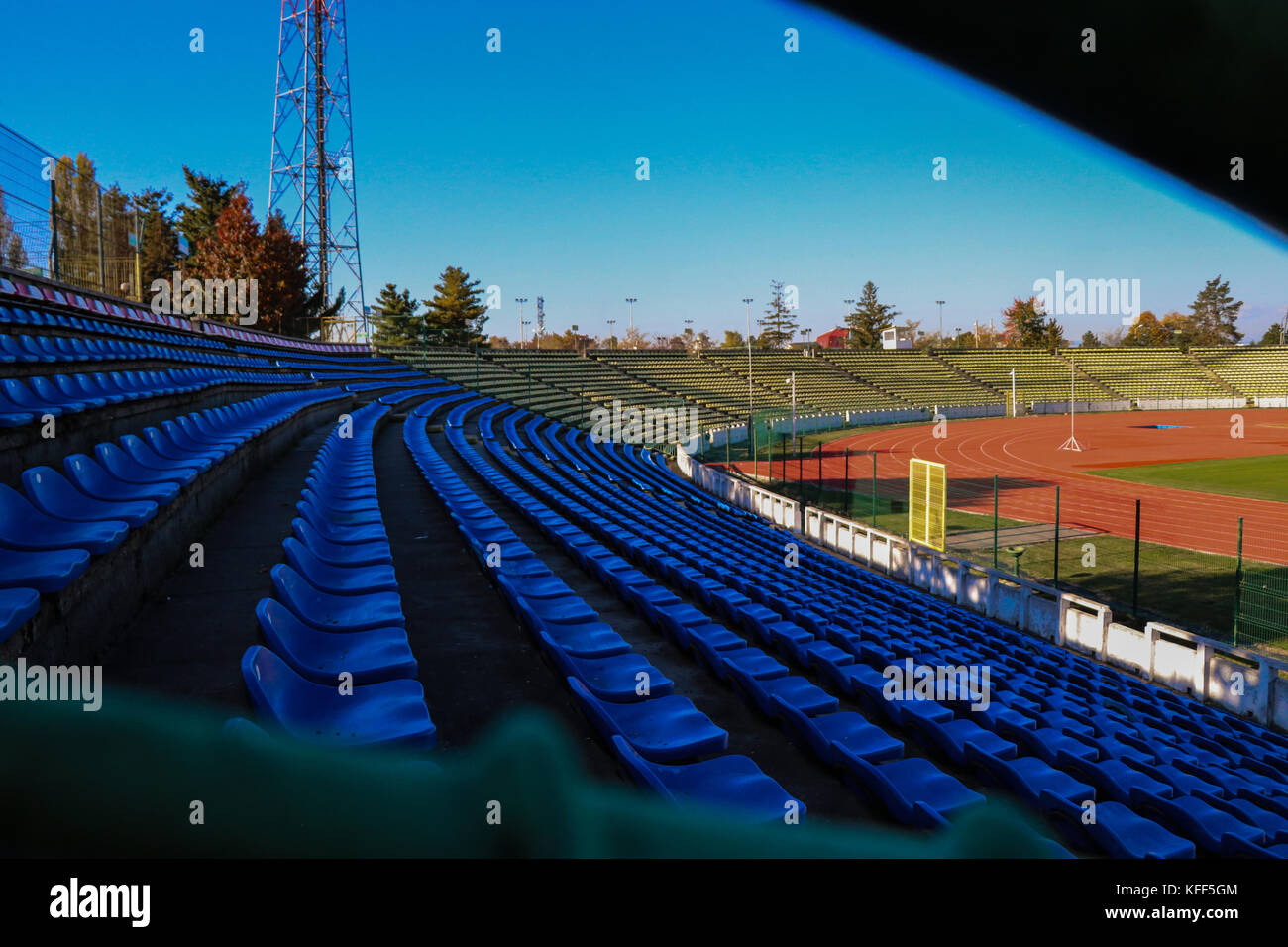 Sports arena bench seating hi-res stock photography and images - Alamy
