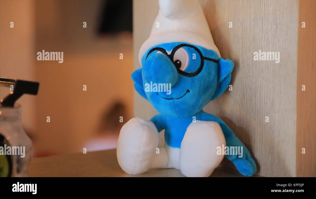 Plush blue toy for children. Plush toy the Smurfs. blue Smurfs toy ...