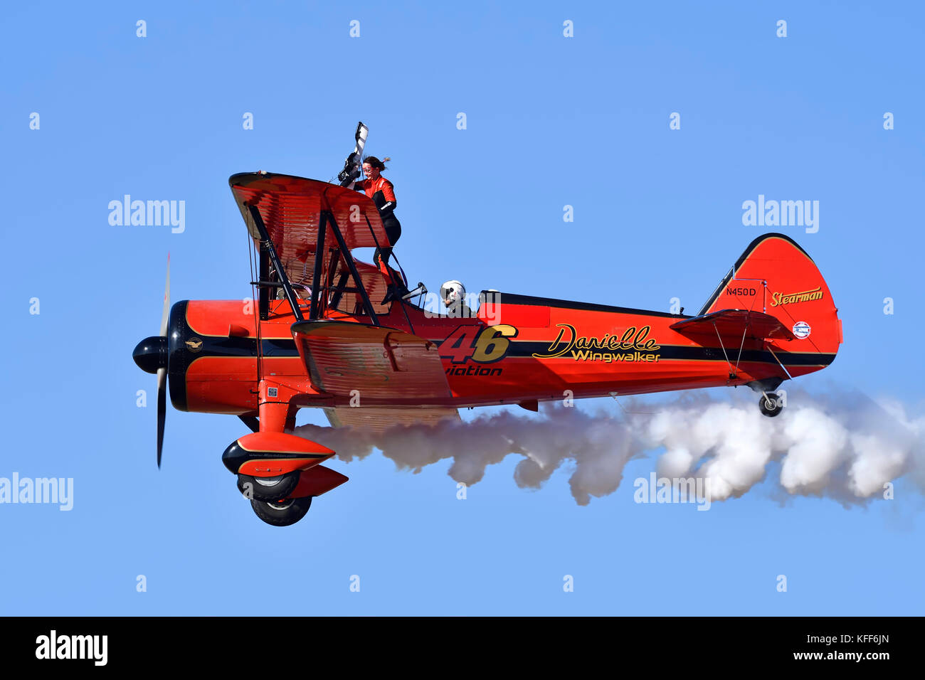 1943 boeing stearman biplane hi-res stock photography and images - Alamy