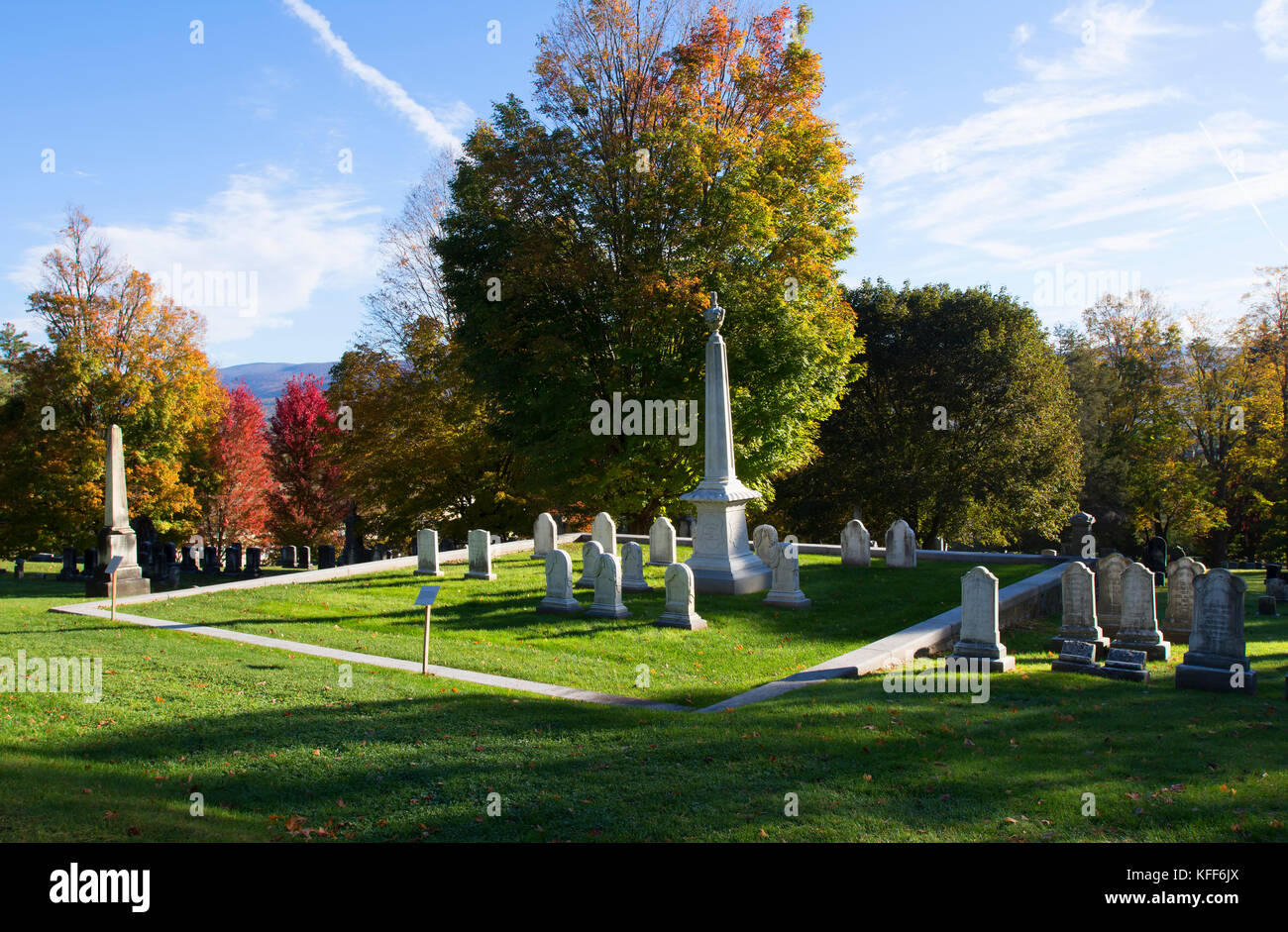 A historic cemetery in Bennington, Vermont, USA Stock Photo - Alamy