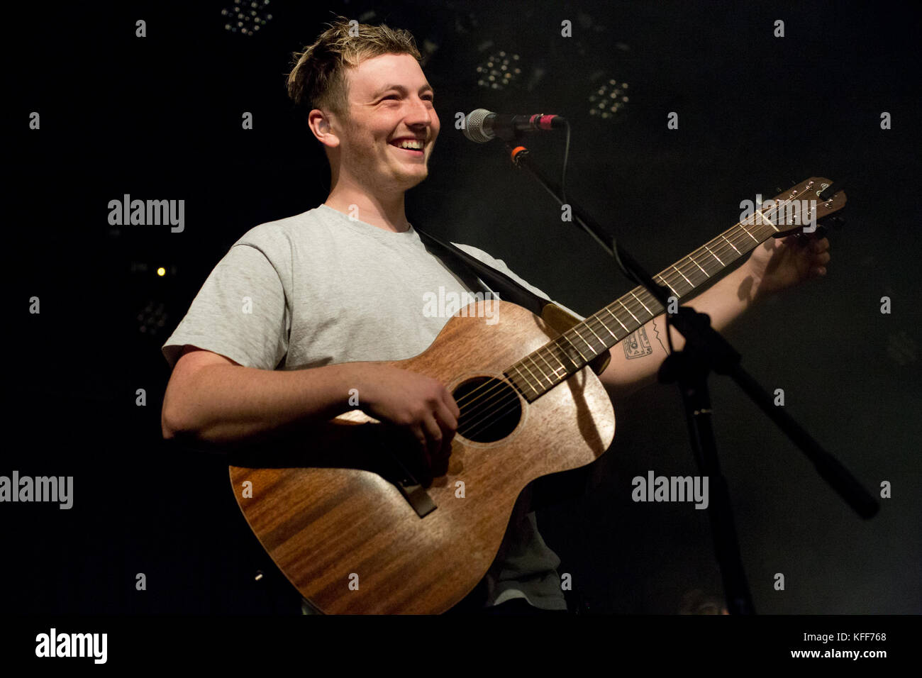 Lewis Watson performing live in concert at the Old Fire station in ...