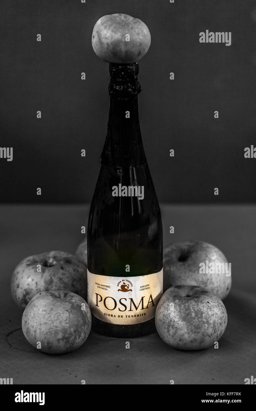 Posma cider from Tenerife island Stock Photo - Alamy