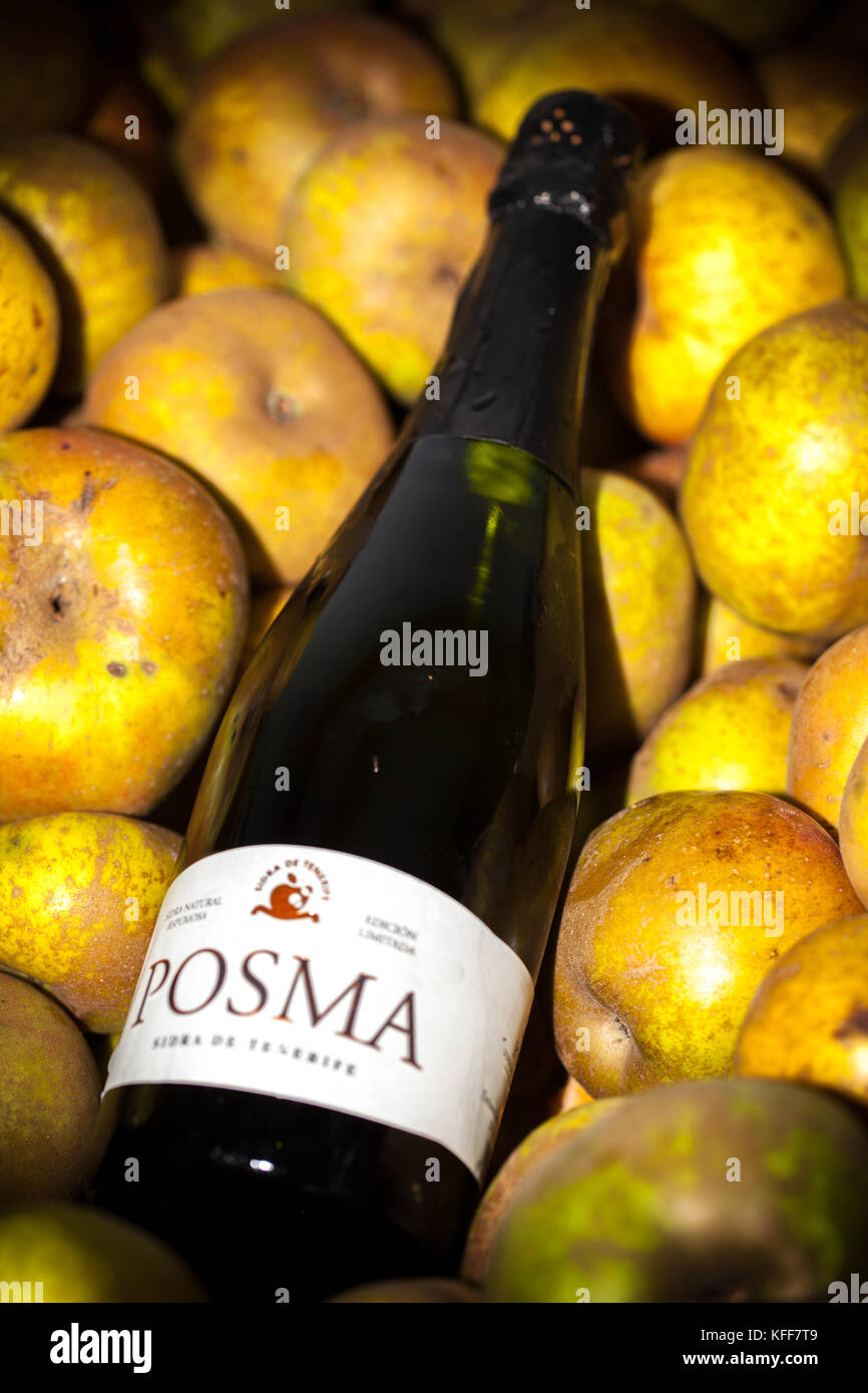 Posma cider from Tenerife island Stock Photo - Alamy