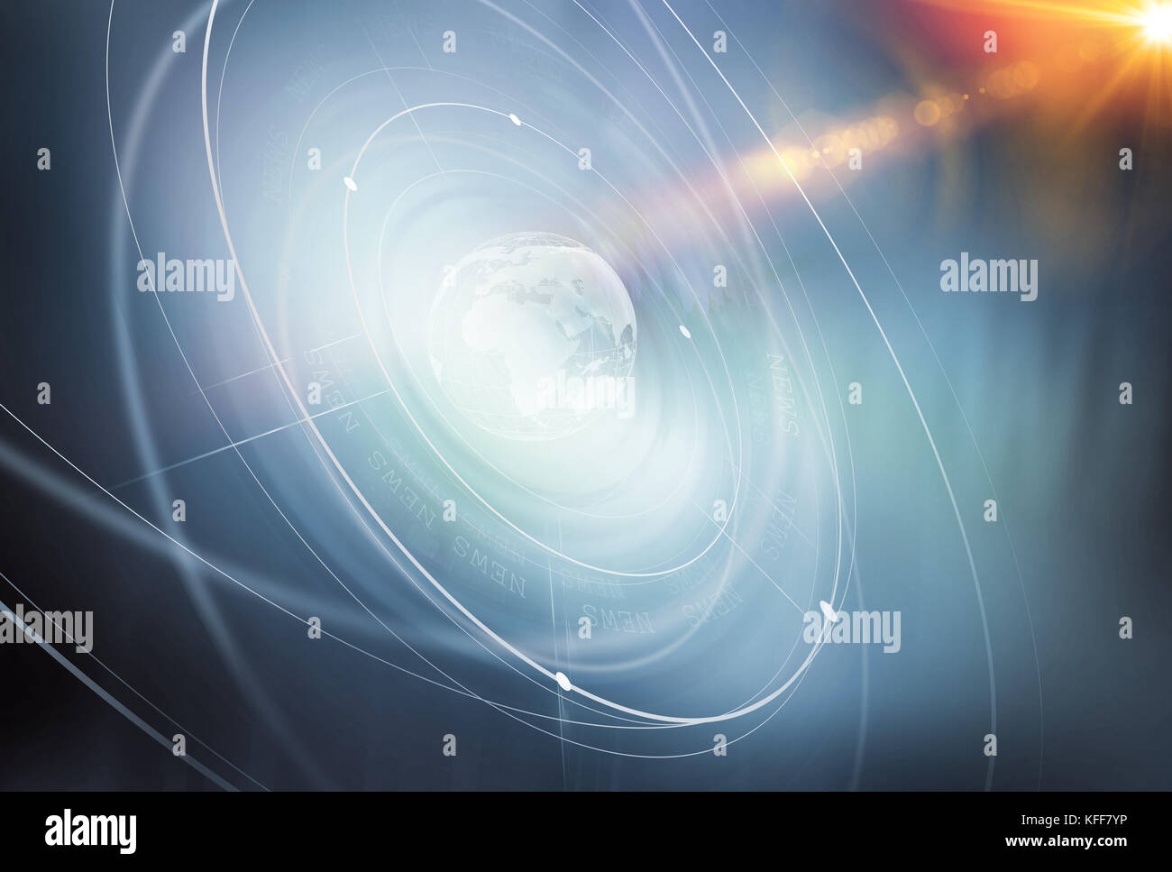 Global Connectivity Background Through the Whole World Stock Photo - Alamy